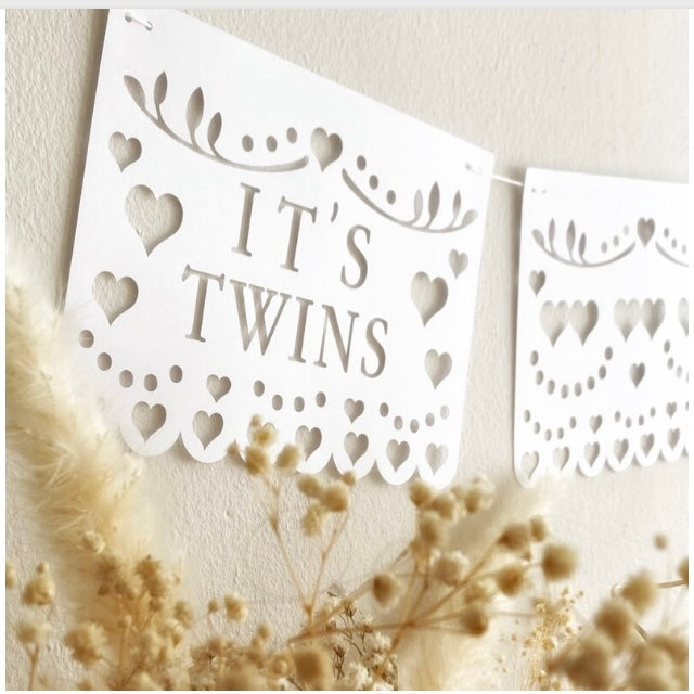 It’s Twins Banner Digital File – Monkey and Minnie